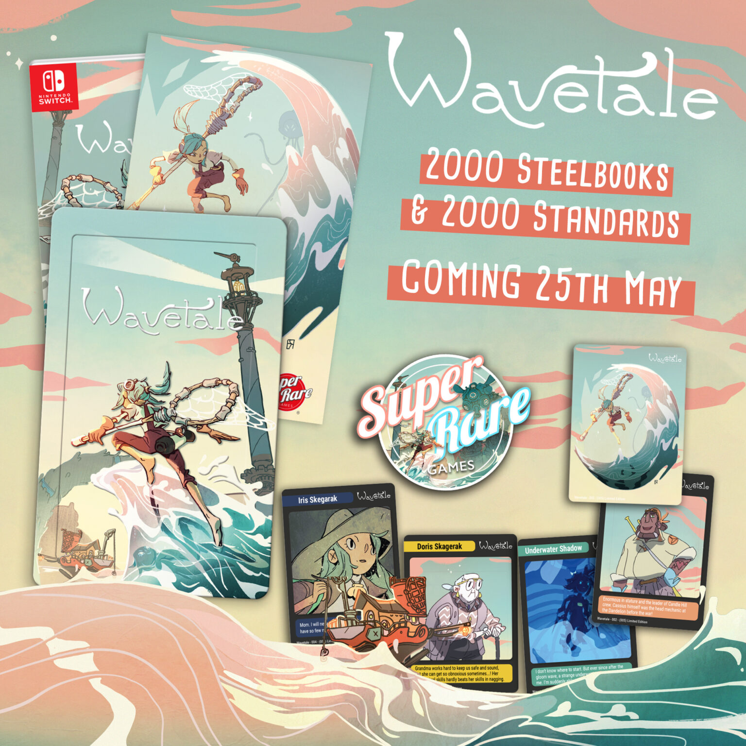 『Wavetale』のSwitch向けパッケージ版がSuper Rare Gamesから海外発売決定！ | Nintendo Switch 情報ブログ